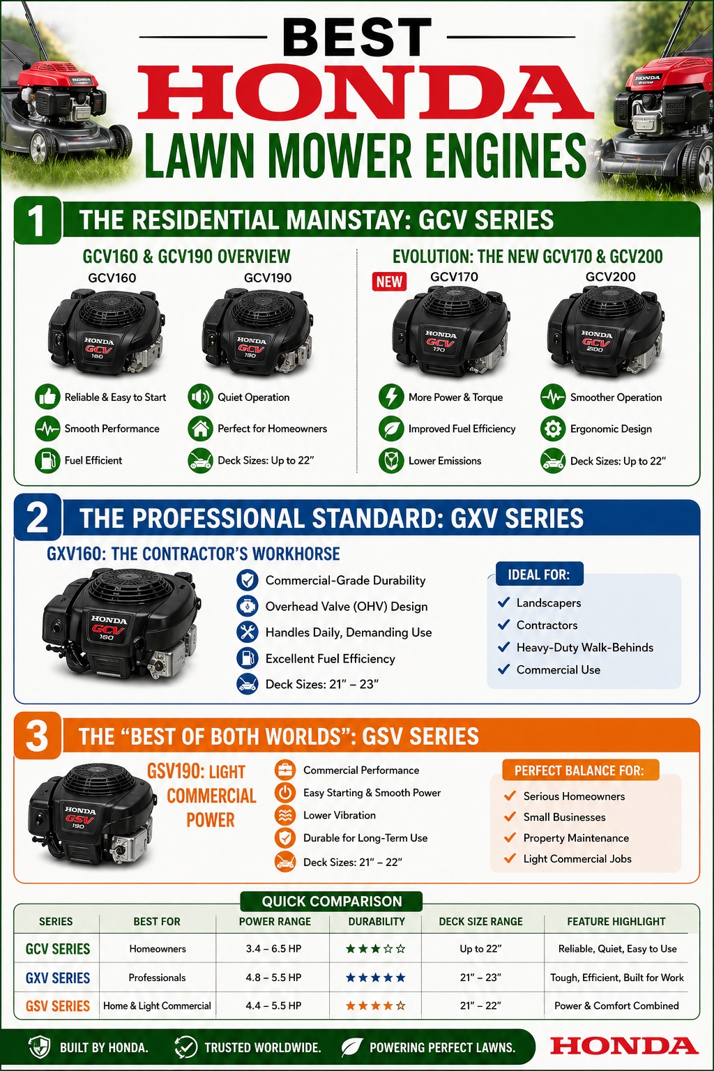 3 Best Honda Lawn Mower Engines Master Guide - Lawn Mowerly